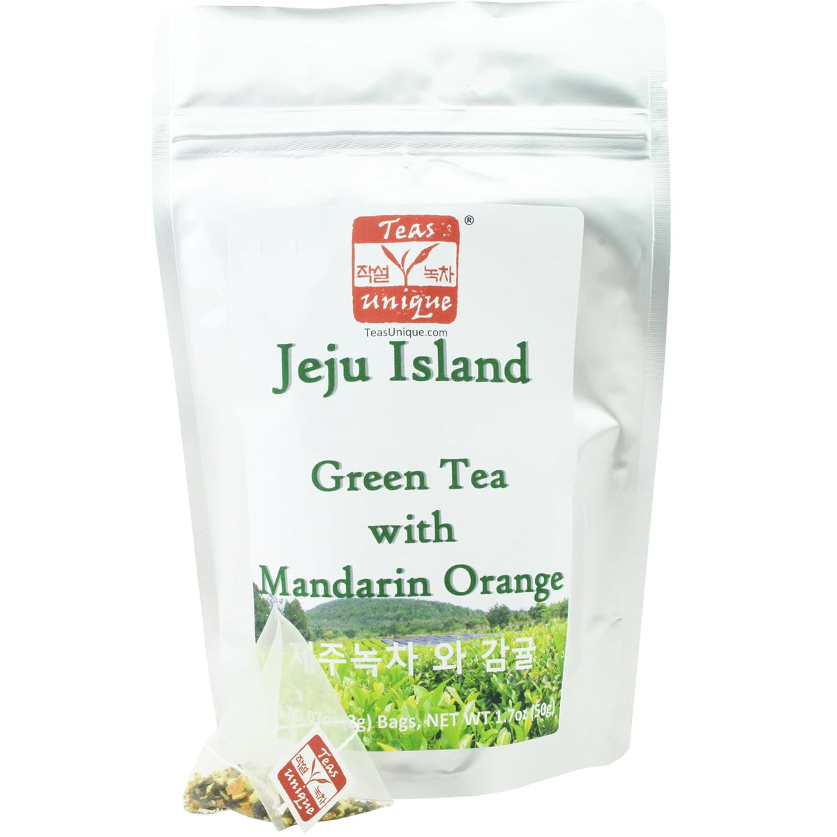 Korean Jeju Island green tea bags