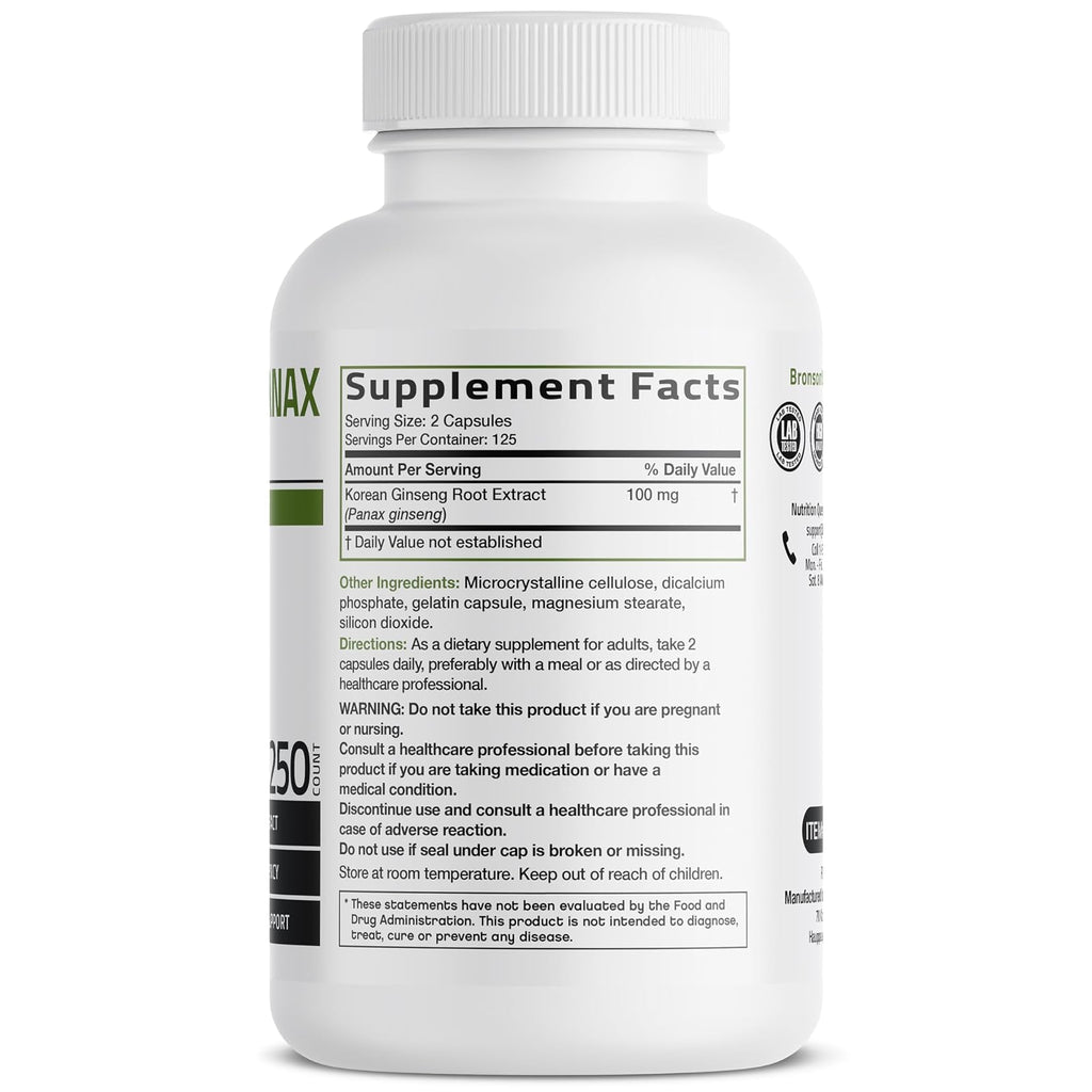 Korean panax ginseng capsules benefits