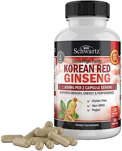 Korean red ginseng capsules for energy