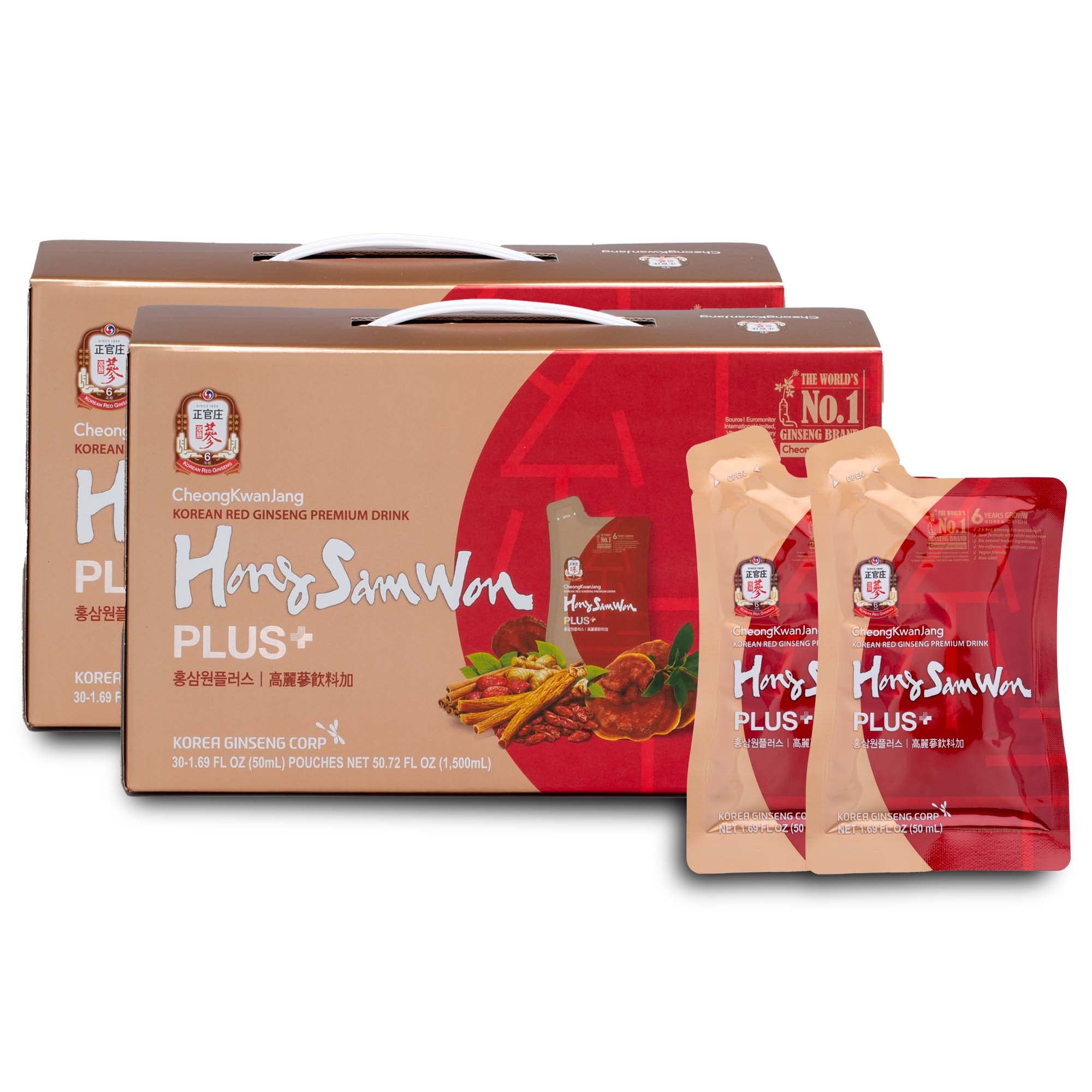 Korean red ginseng drink for energy