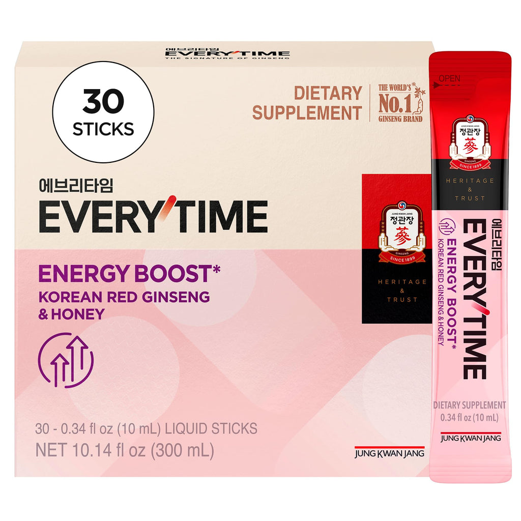 Korean red ginseng energy boost