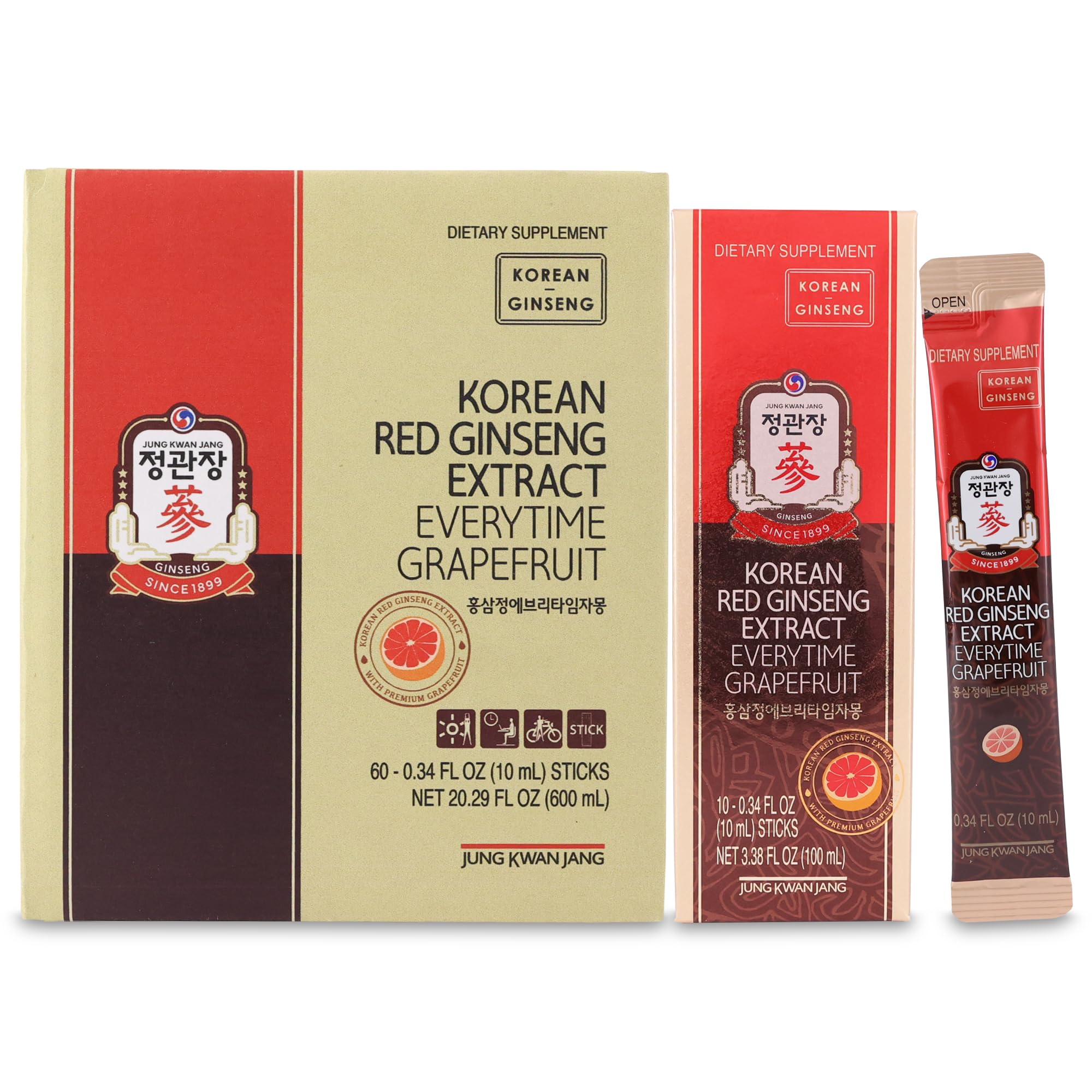 Korean red ginseng extract supplement