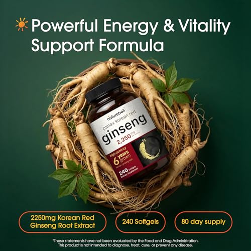 Korean red ginseng for energy boost