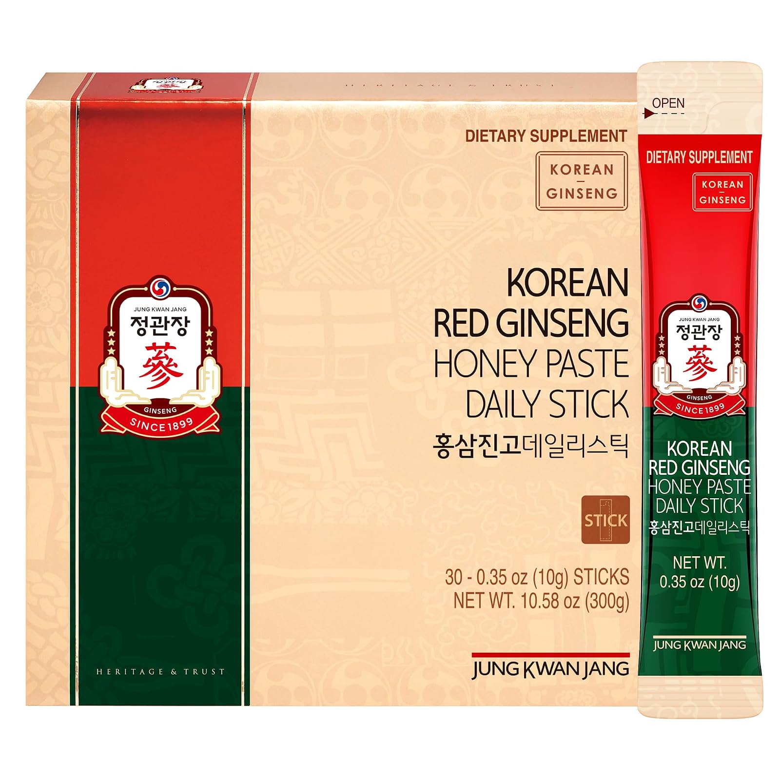 Korean red ginseng honey paste