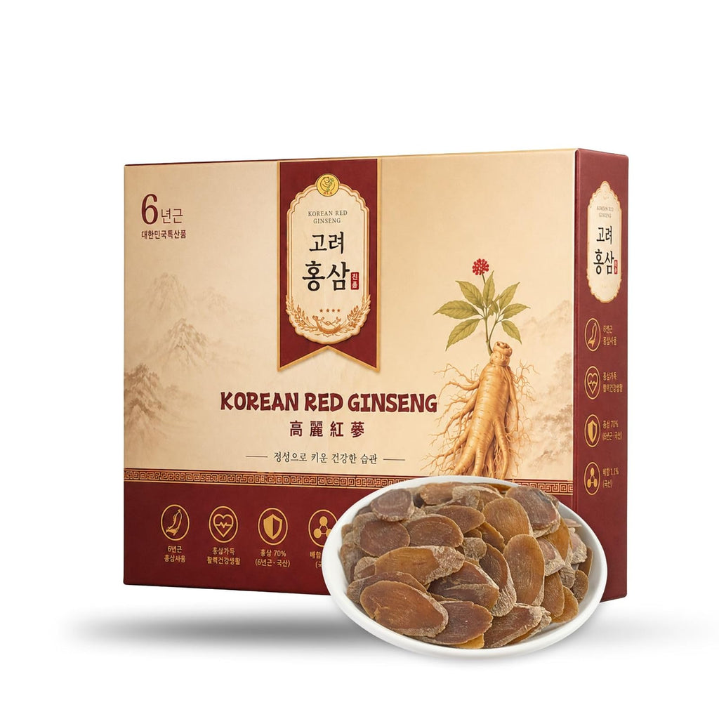 Korean red ginseng slices gift box