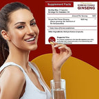 Korean red panax ginseng capsules