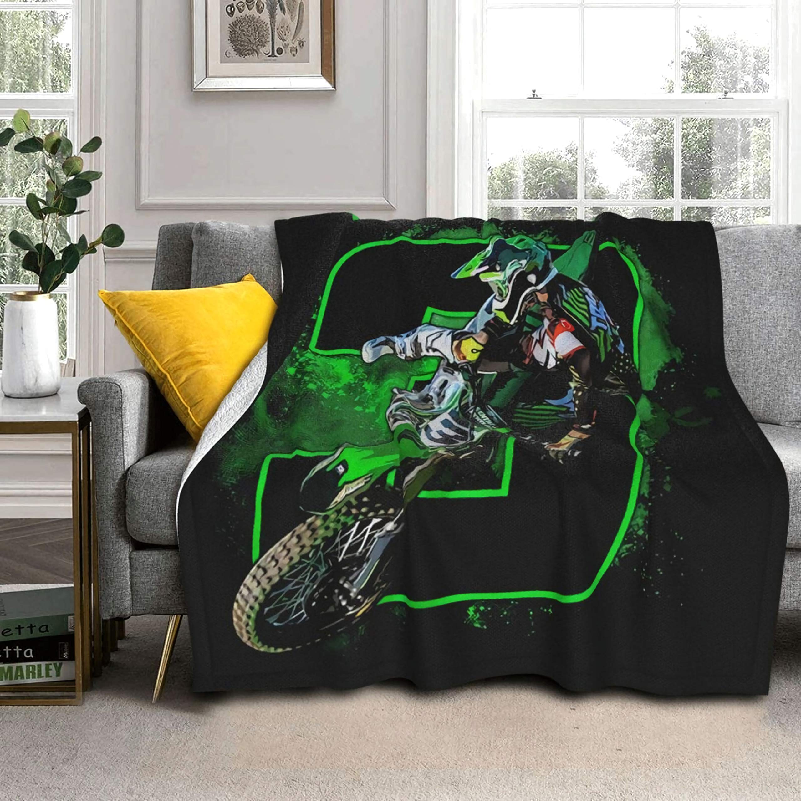 Korlav Eli Tomac flannel throw blanket