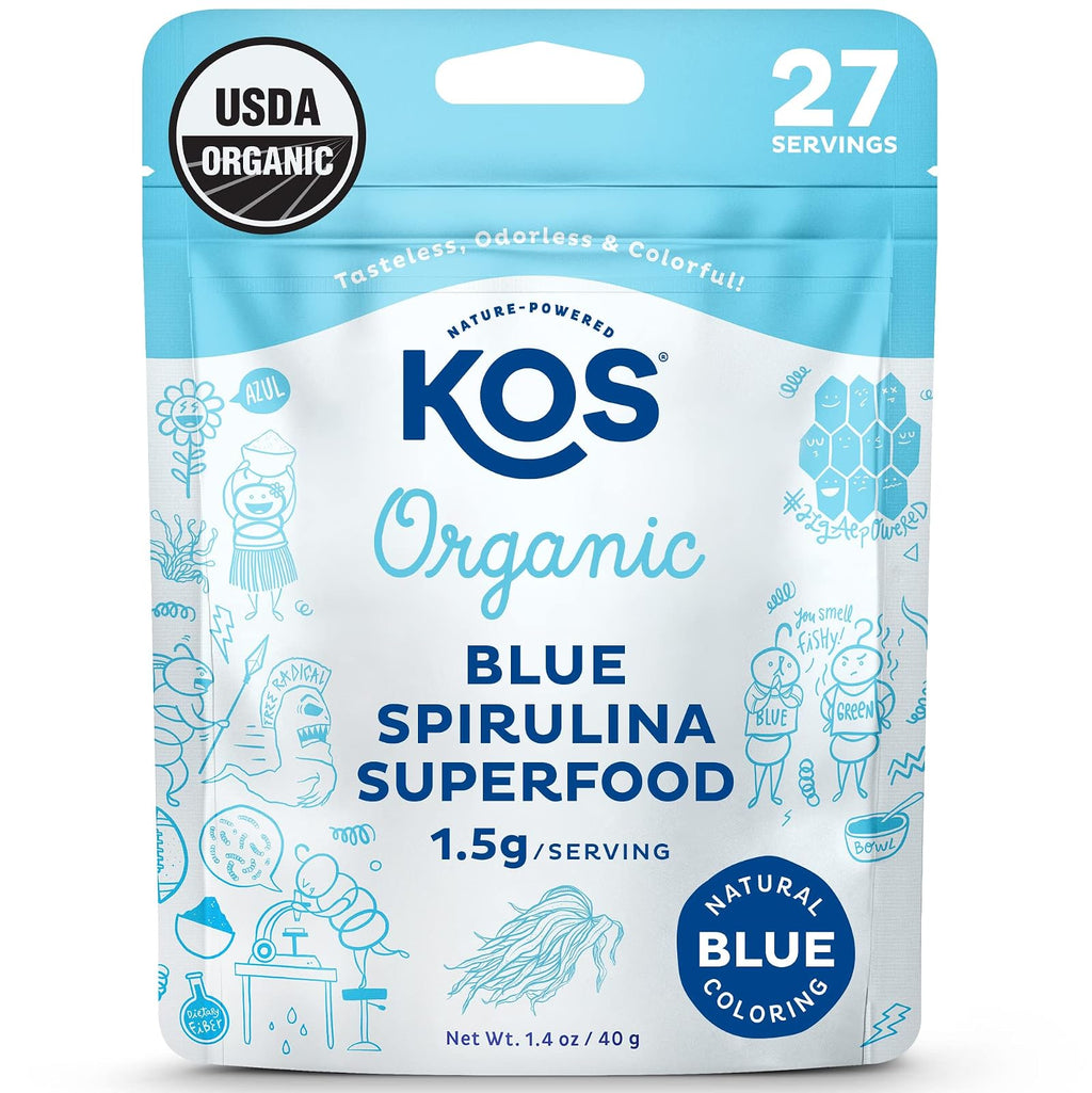 KOS blue spirulina powder benefits