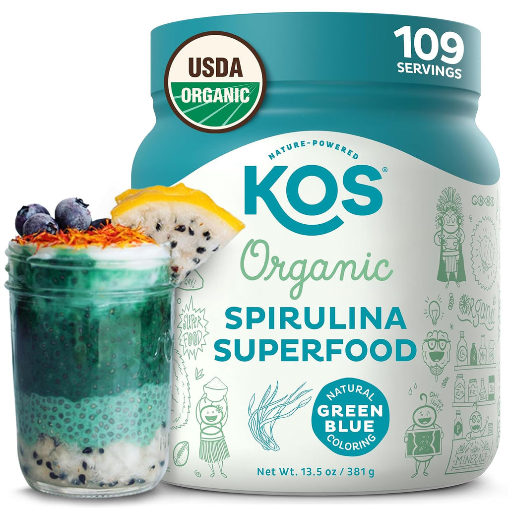 KOS calming blue spirulina blend