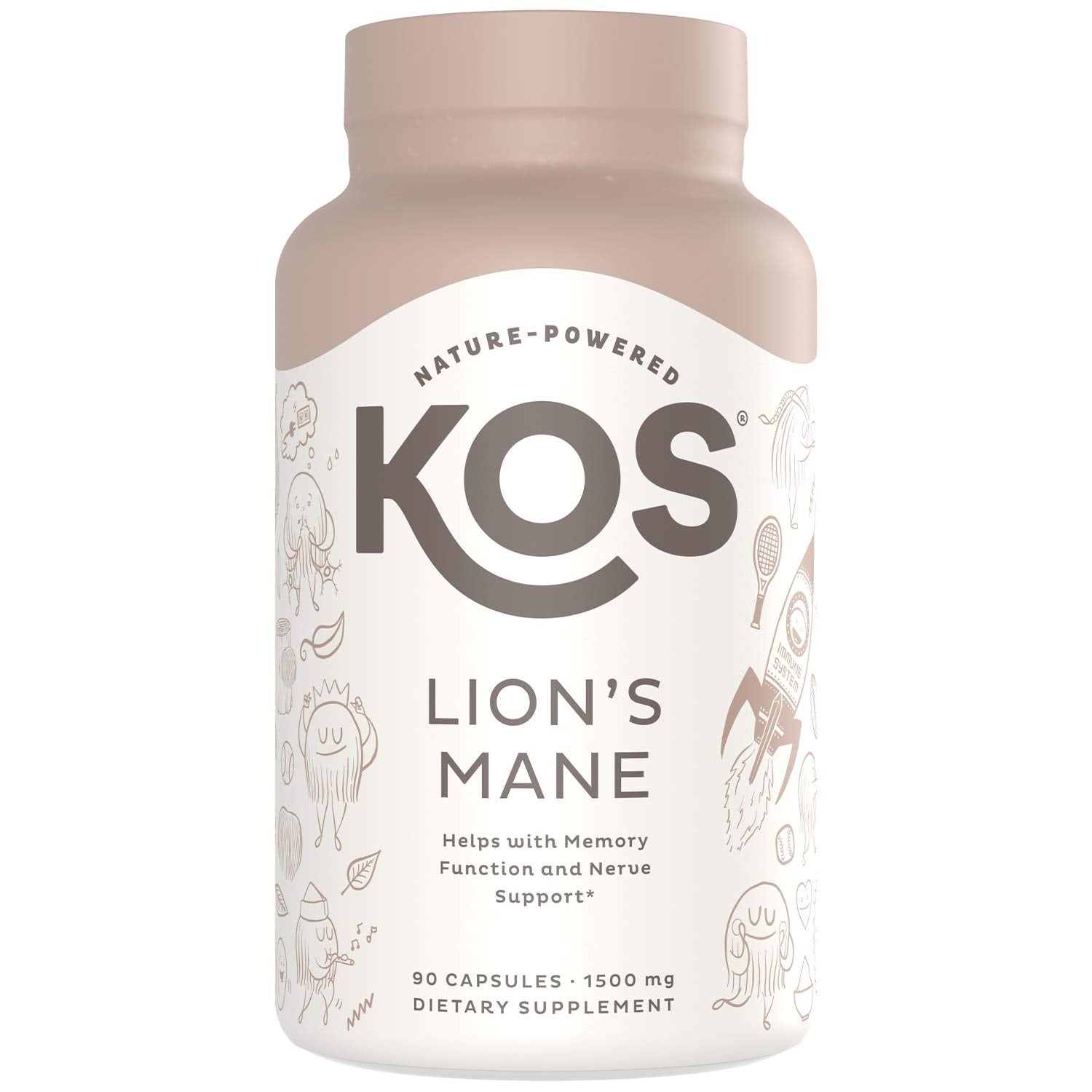 KOS Lion's Mane cognitive support mushrooms