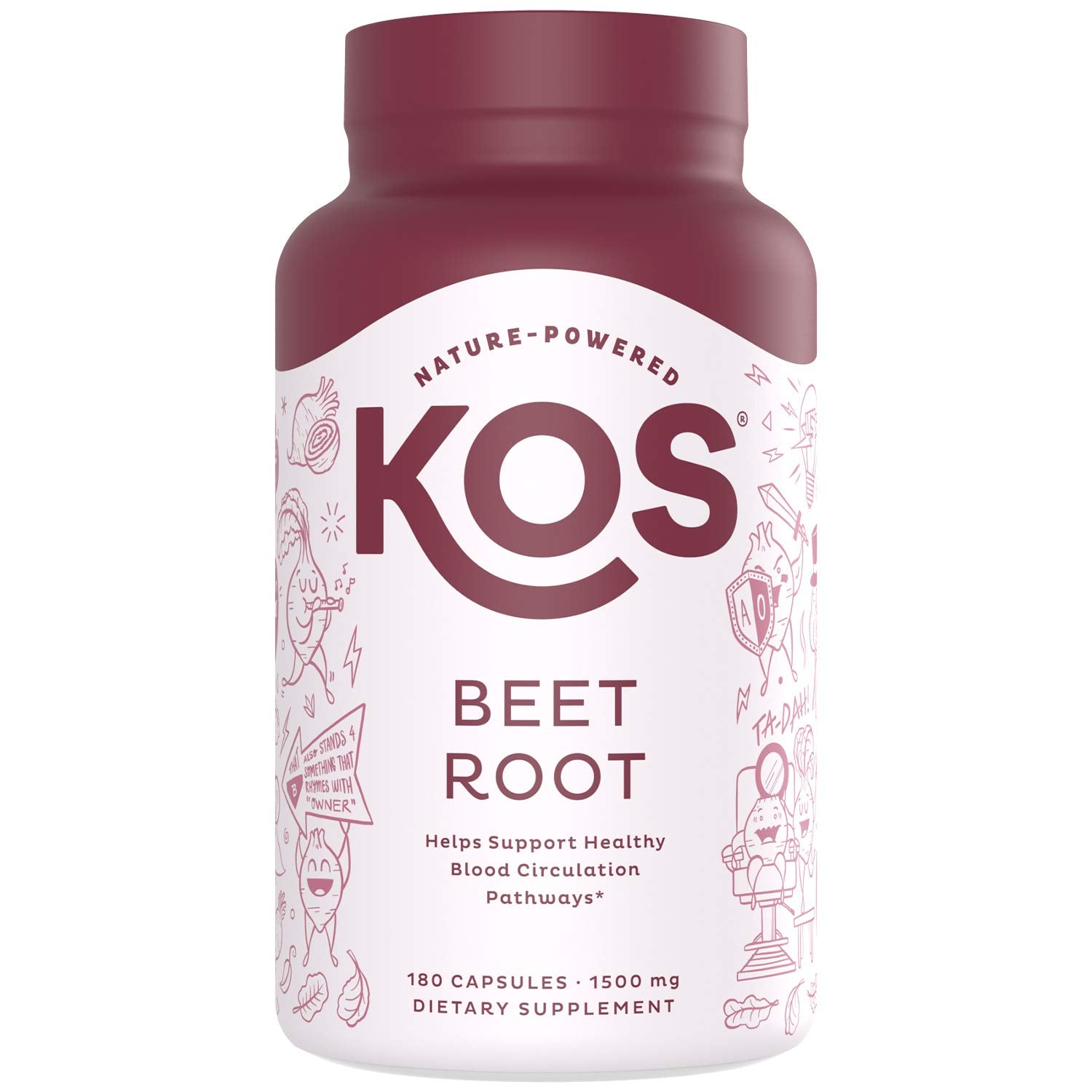 KOS organic beet root capsules