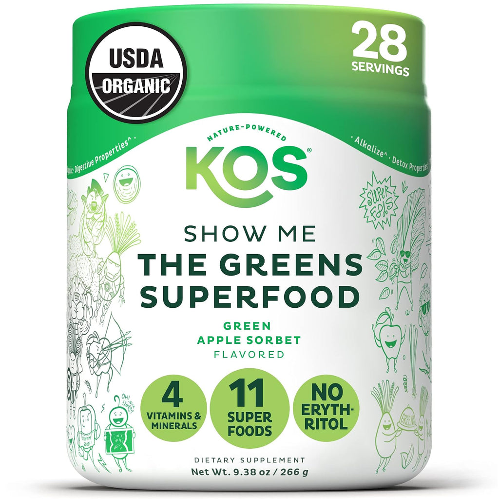KOS organic super greens powder
