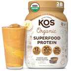 KOS plant based protein powder chocolate