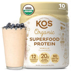 KOS plant based protein powder vanilla