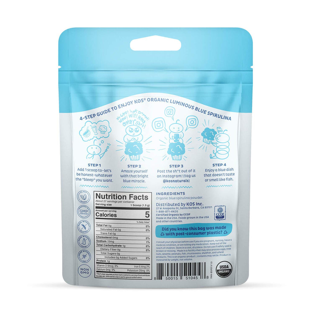 KOS spirulina for energy boost