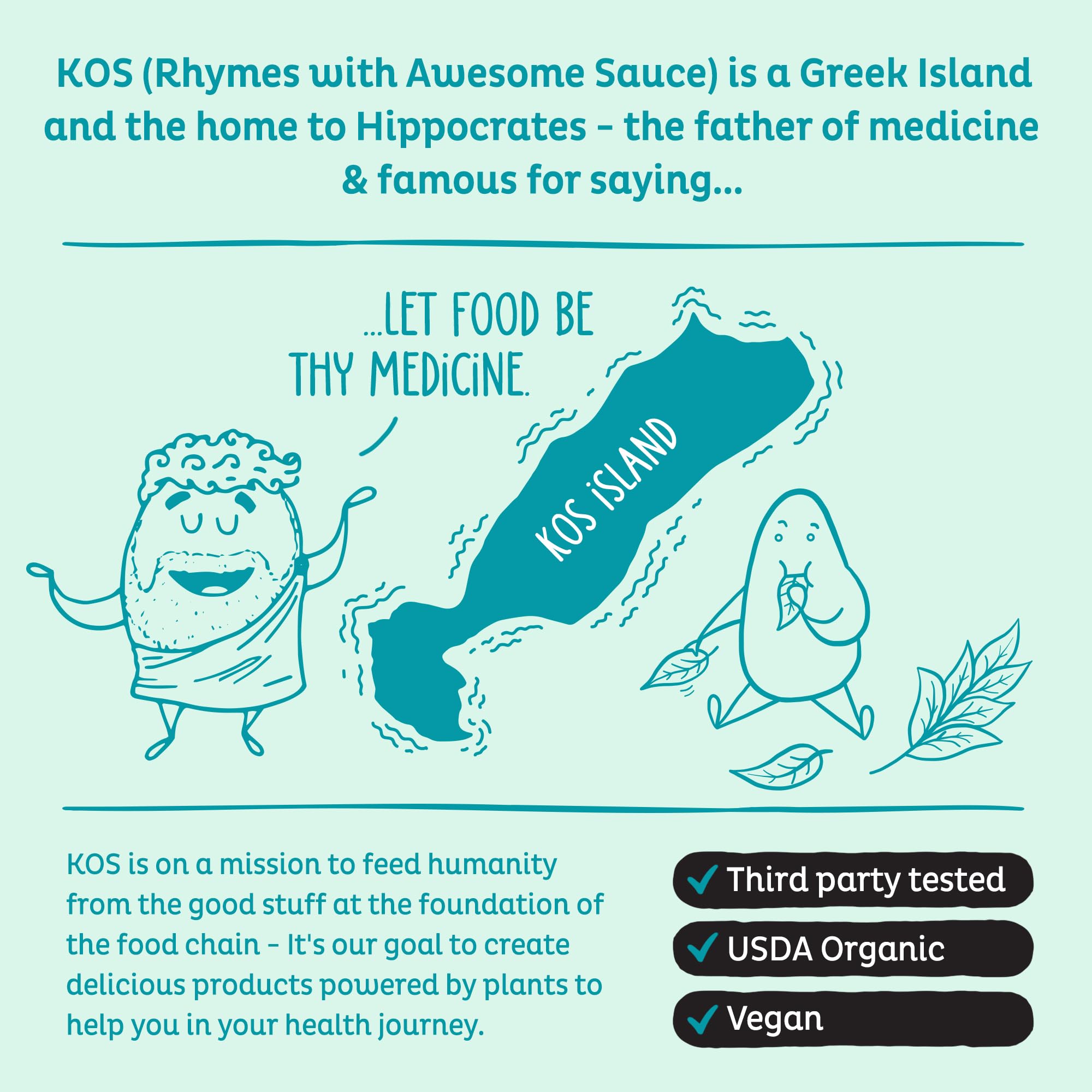 KOS spirulina for overall health