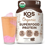 KOS vegan protein powder chocolate