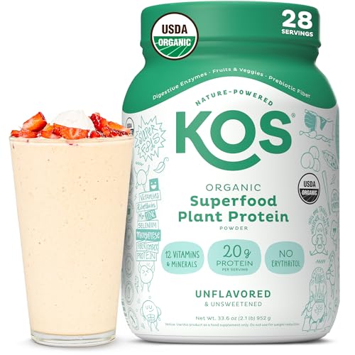KOS vegan protein powder unflavored