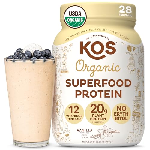 KOS vegan protein powder vanilla
