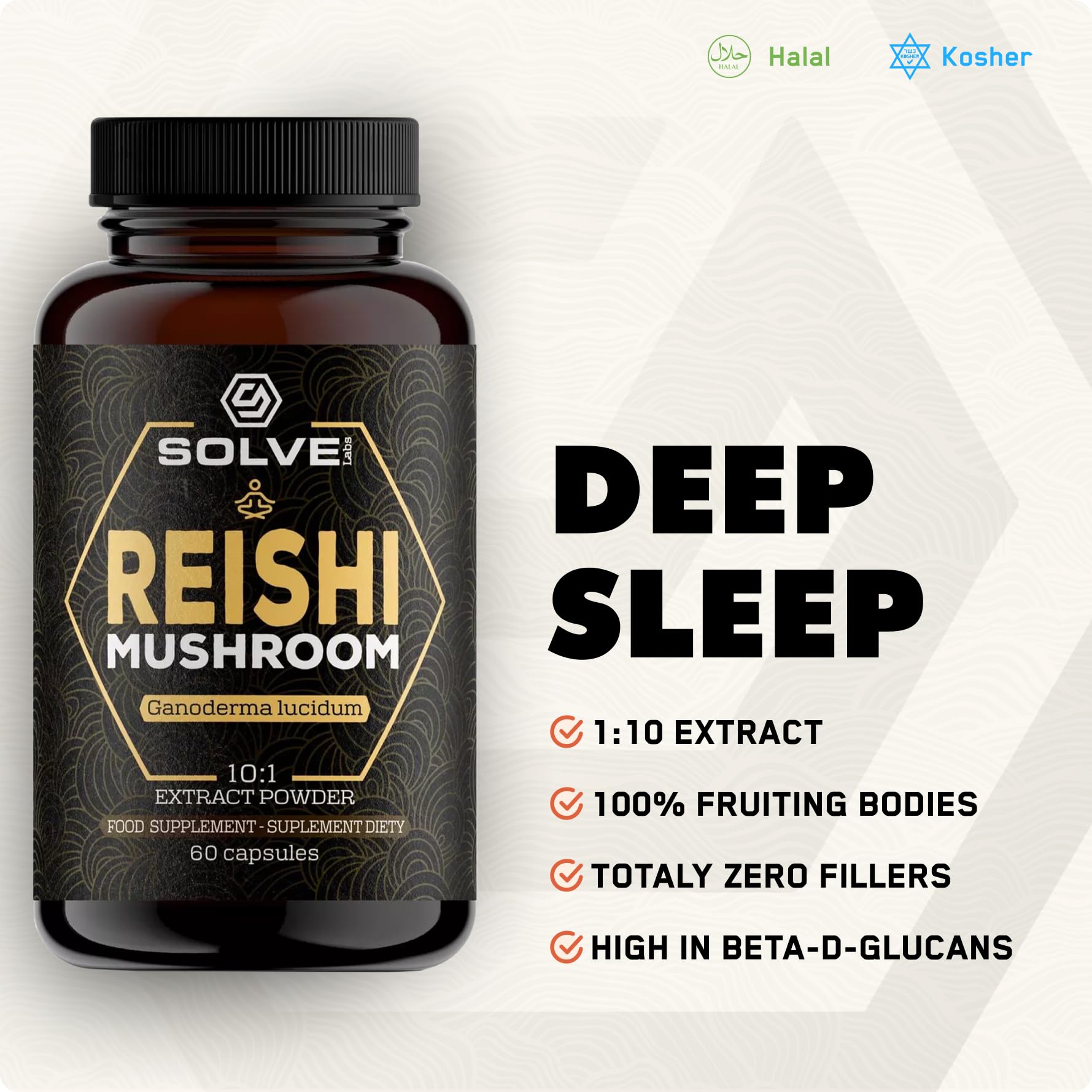 kosher certified mushroom capsules