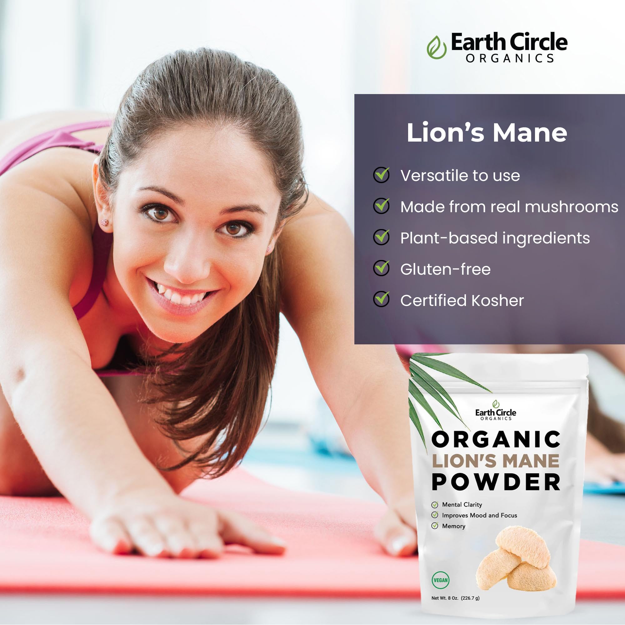 Kosher certified mushroom supplement