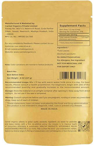 Kosher certified Tulsi leaf powder