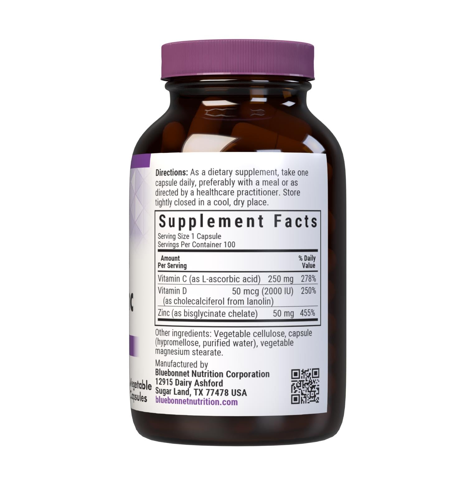 Kosher certified zinc vitamin capsules