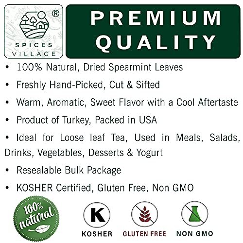 Kosher dried mint for refreshing drinks