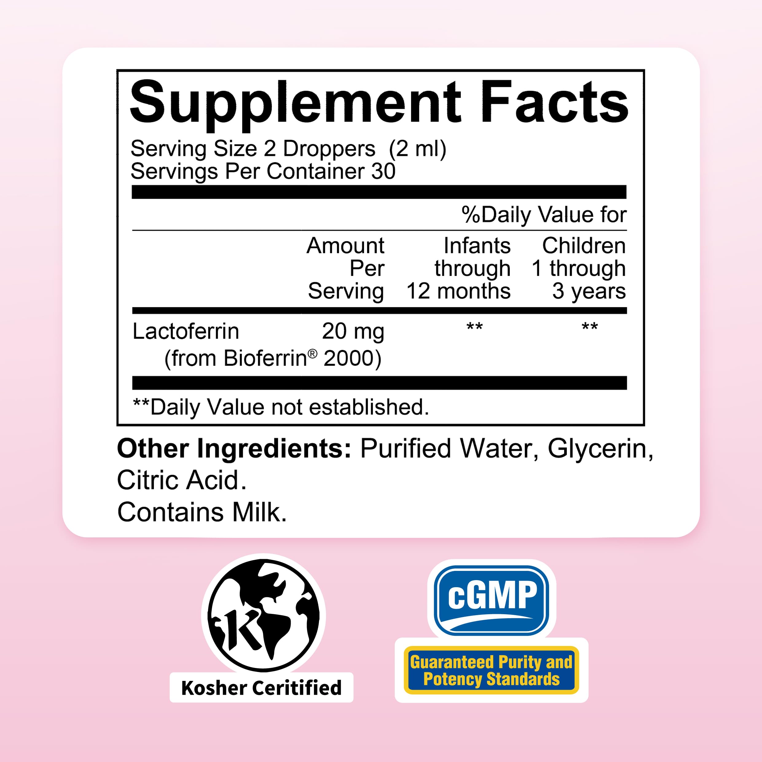 Kosher mineral supplement for kids