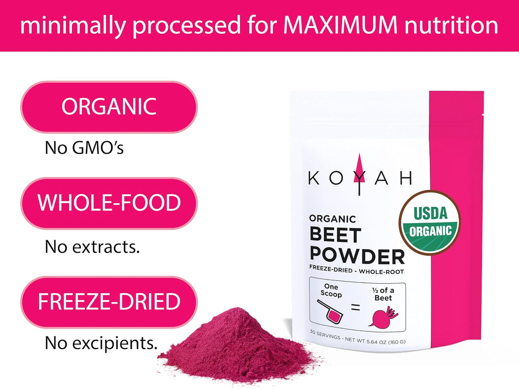 KOYAH beet powder for energy boost