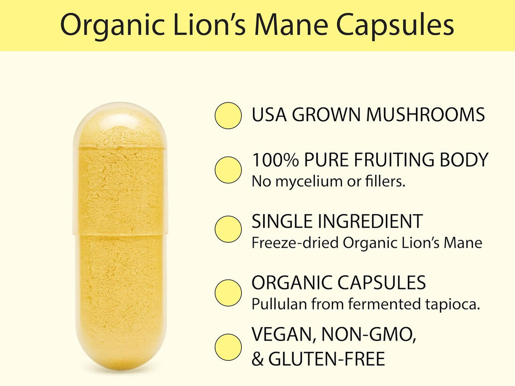 KOYAH lion's mane capsules for wellness