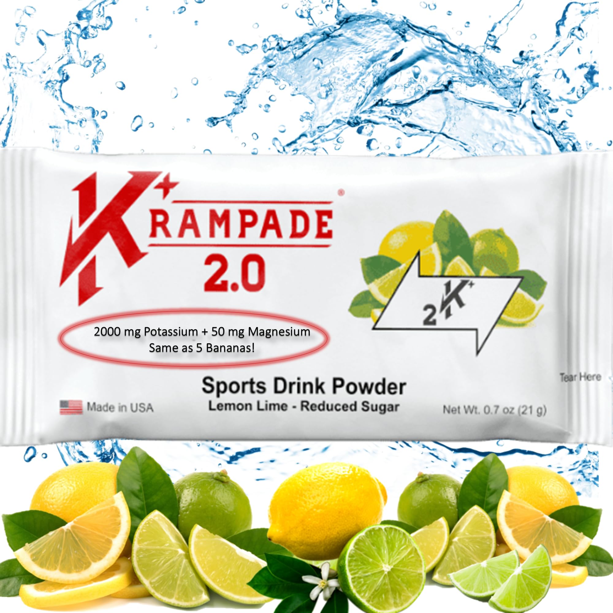 Krampade high potassium electrolyte powder