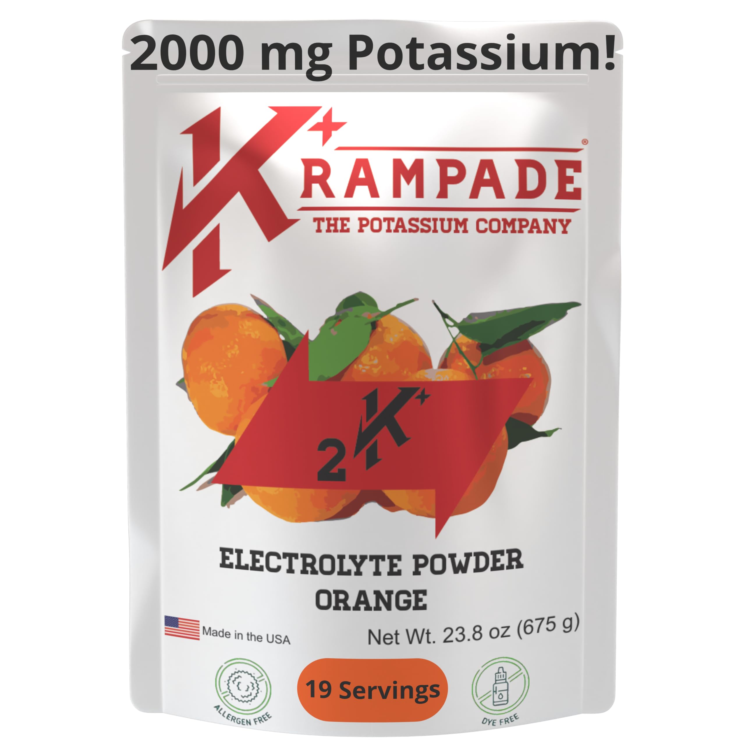 Krampade potassium powder for hydration