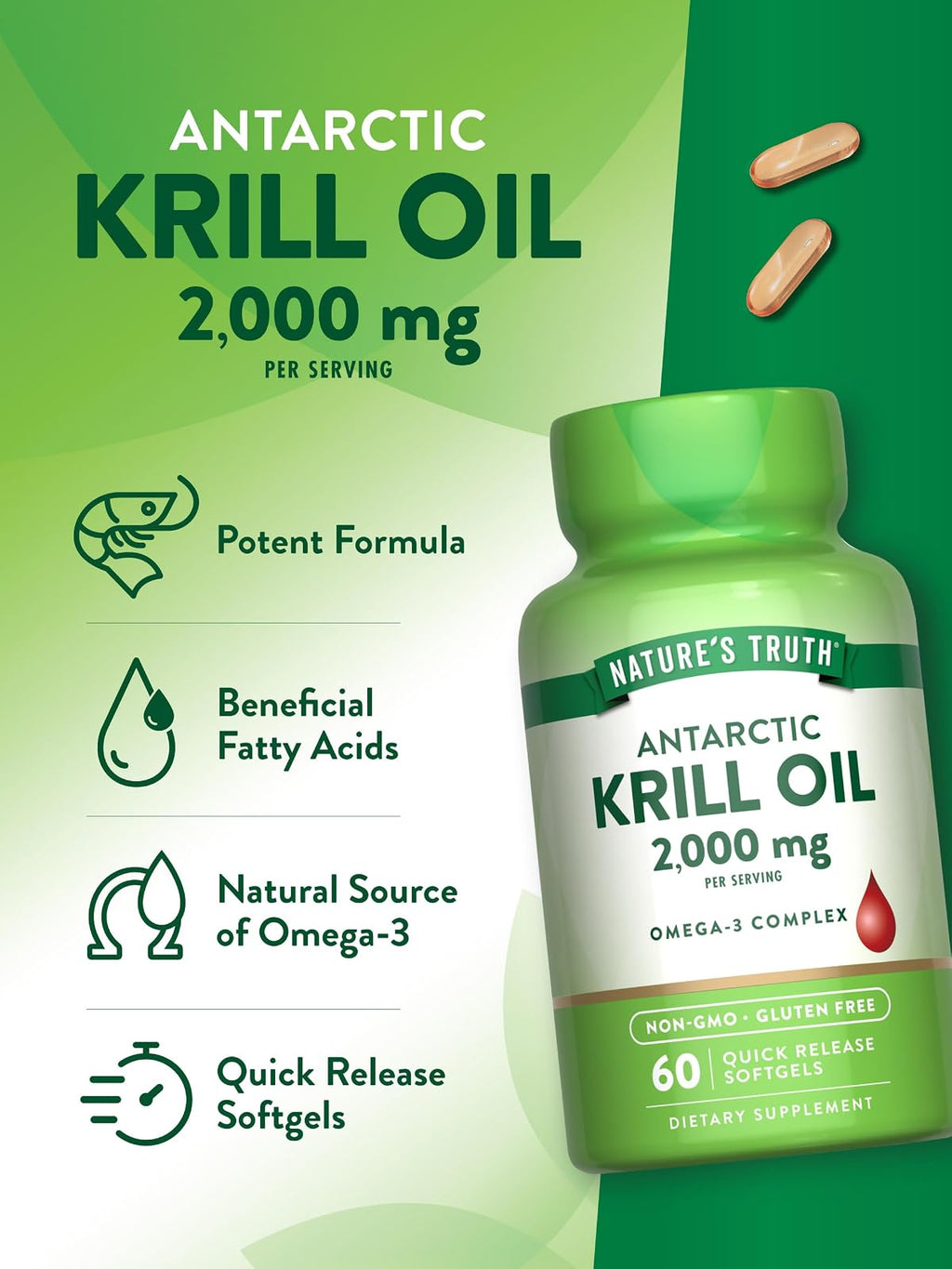 Krill oil for joint support