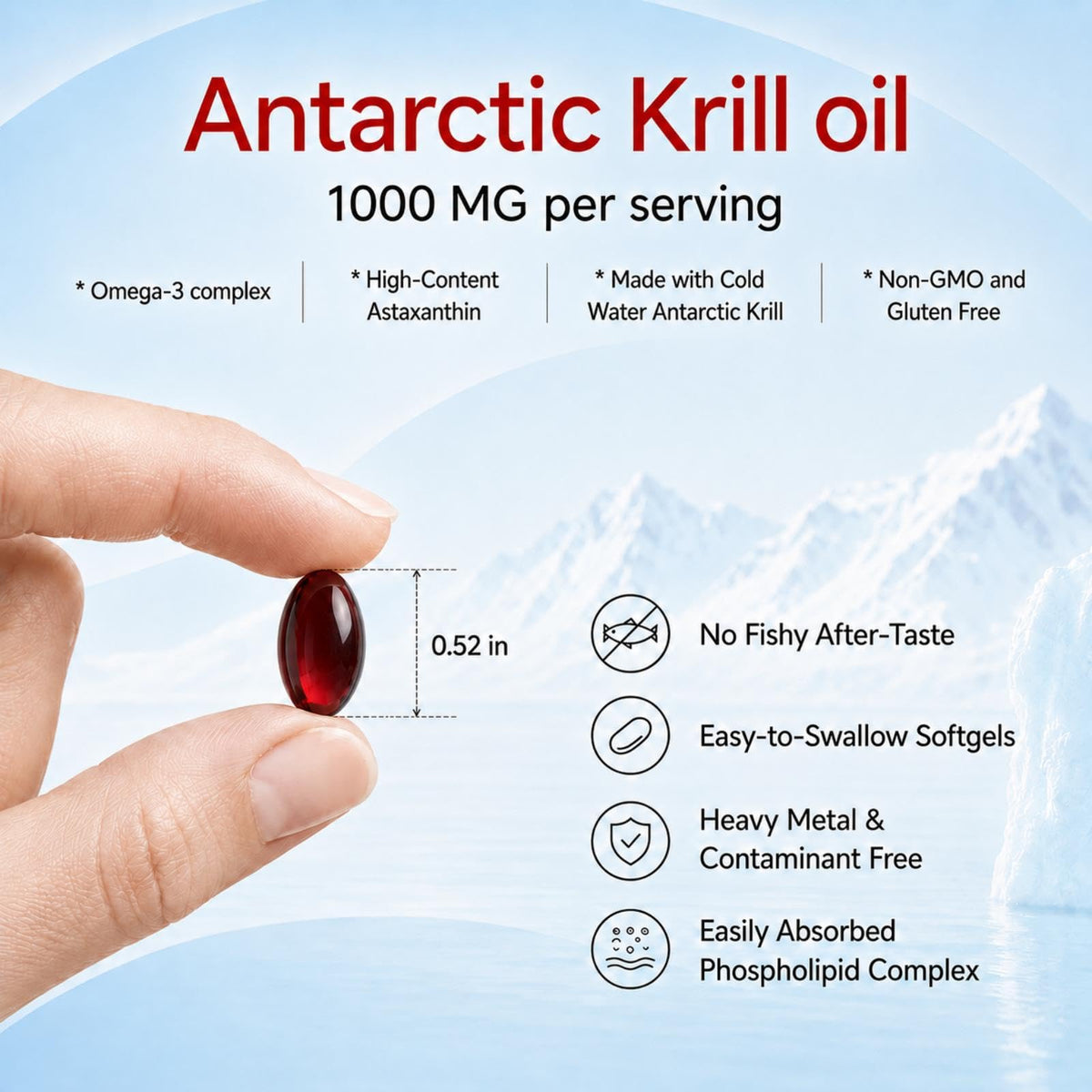 Krill oil for joint support