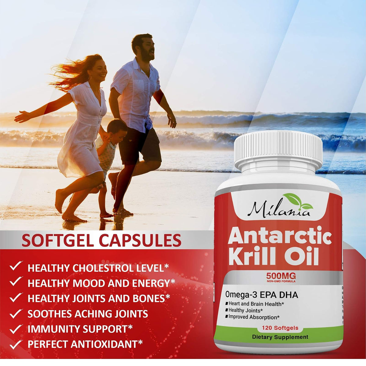 Krill oil for joint support
