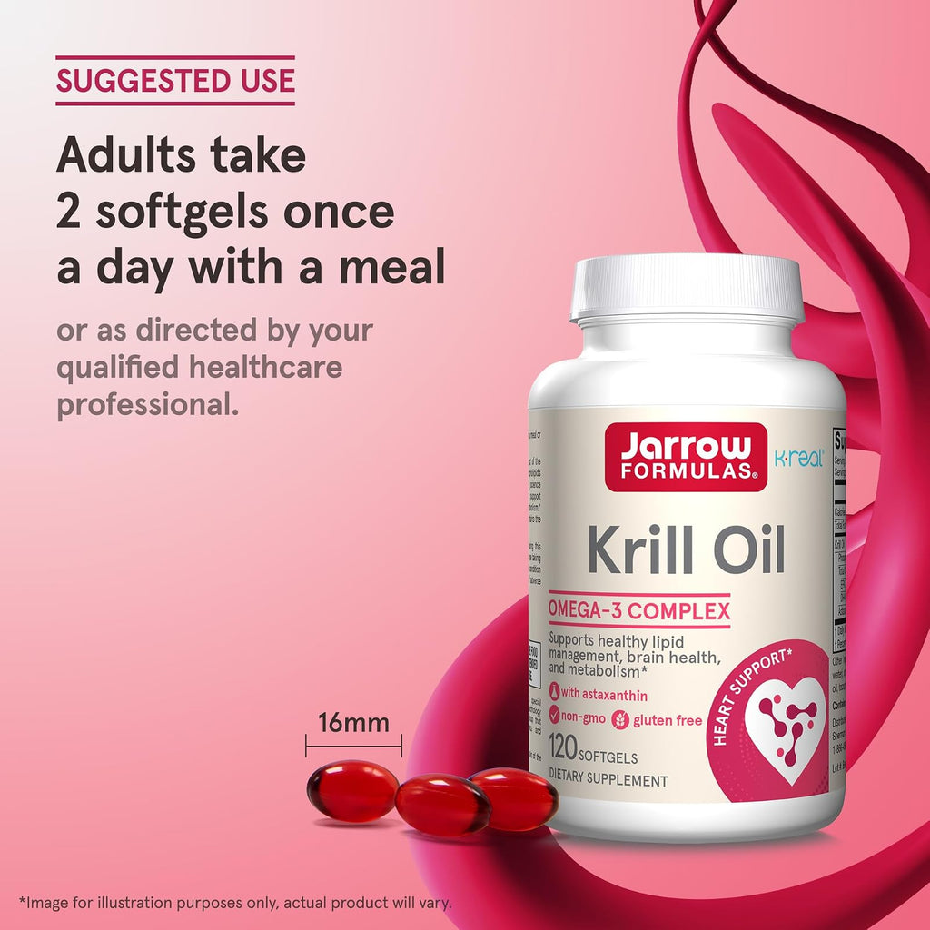 Krill oil with astaxanthin antioxidant