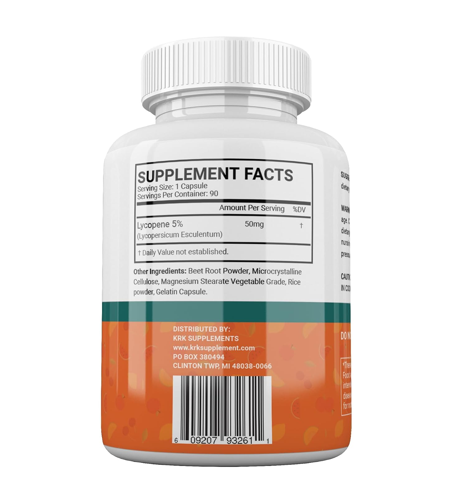 KRK SUPPLEMENTS Lycopene for prostate support