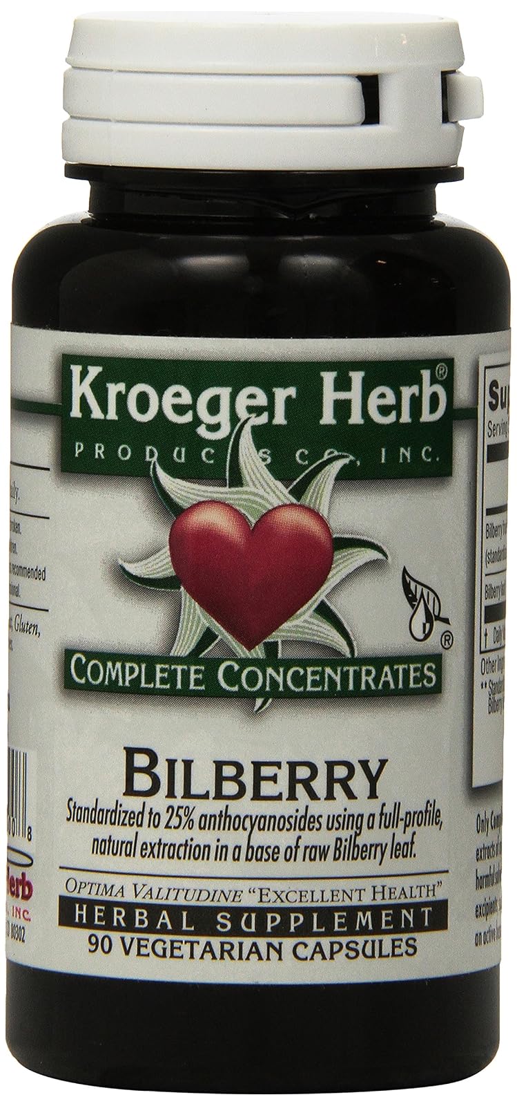 Kroeger Herb Bilberry vegetarian capsules