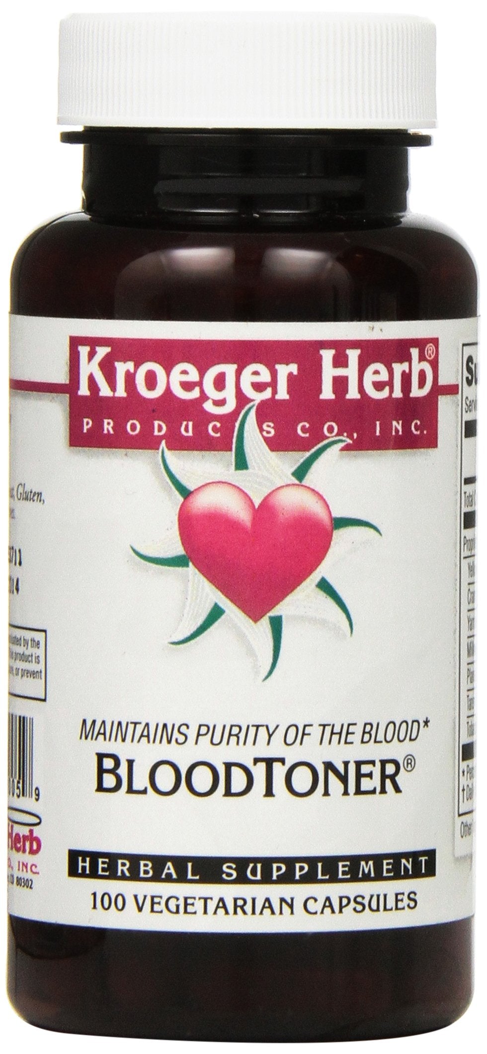 Kroeger Herb Blood Toner capsules