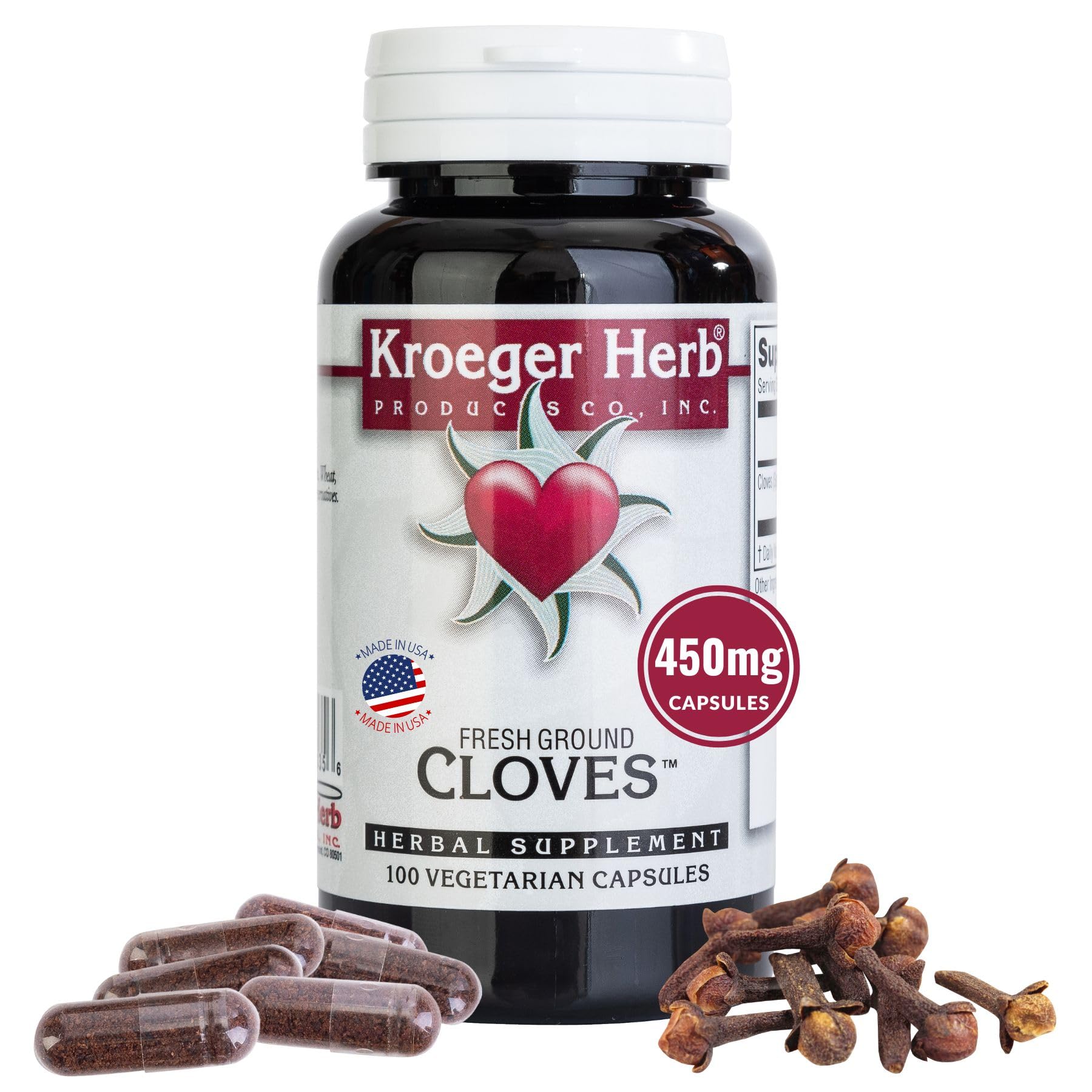 Kroeger Herb Cloves Capsules for digestion