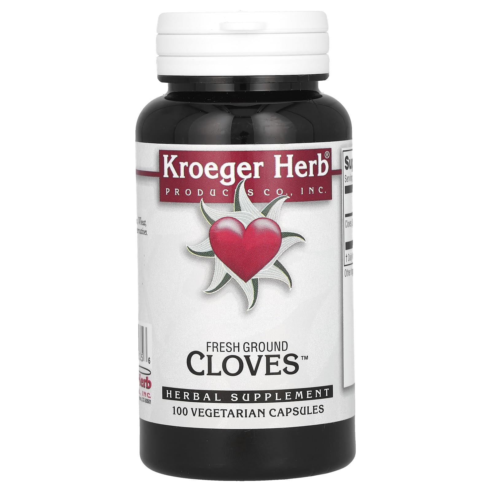 Kroeger Herb Cloves vitamin capsules