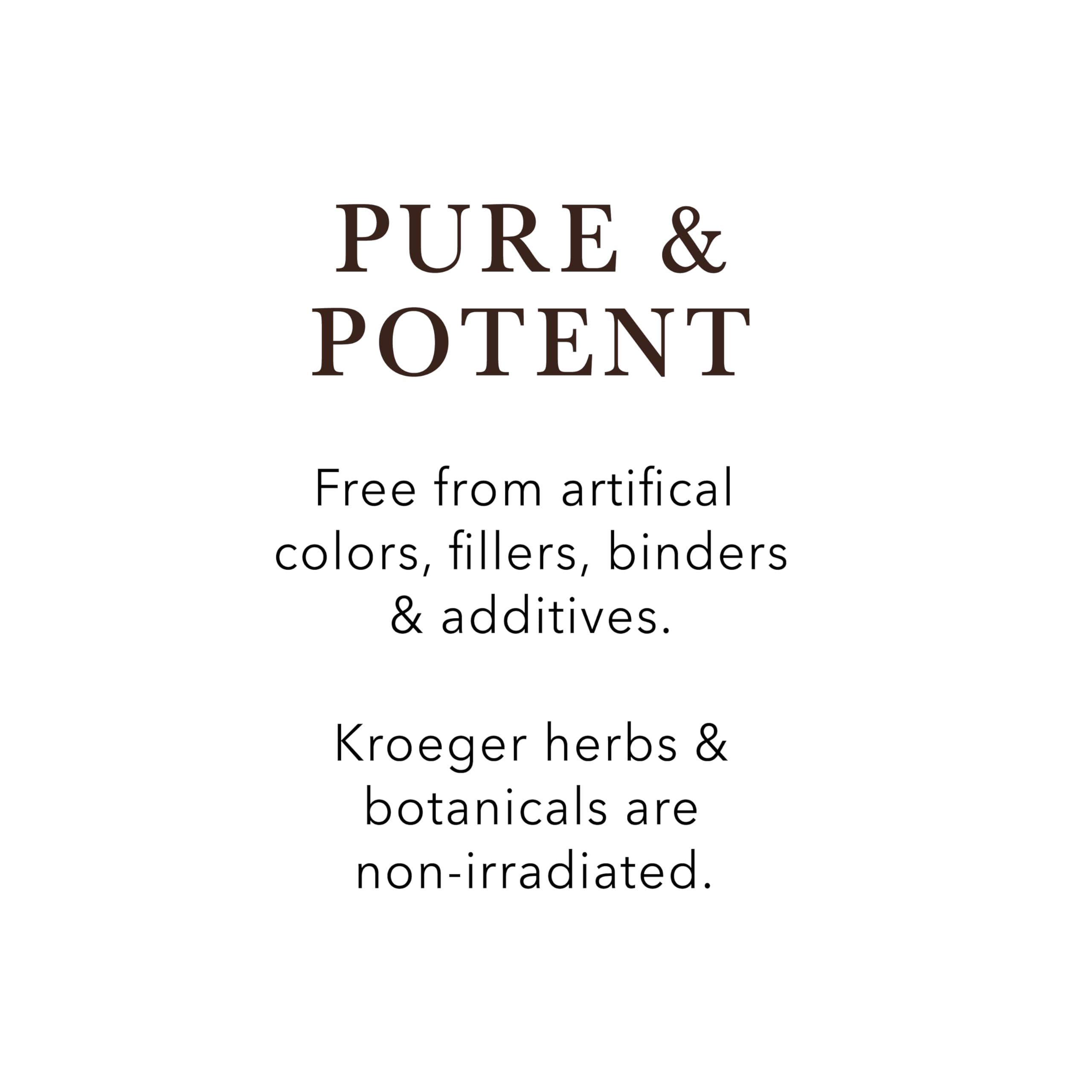 Kroeger Herb non-GMO herbal supplement