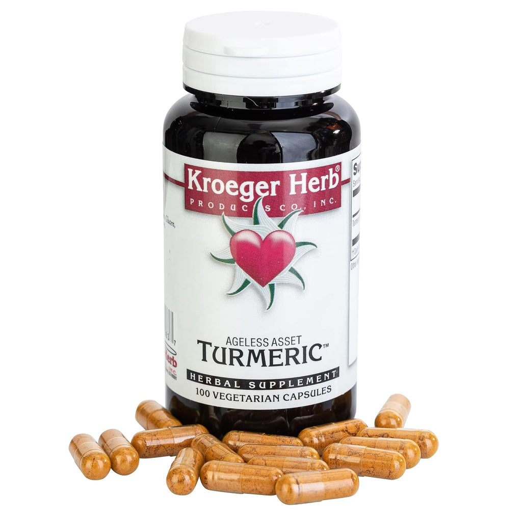 Kroeger Herbs turmeric capsules for wellness