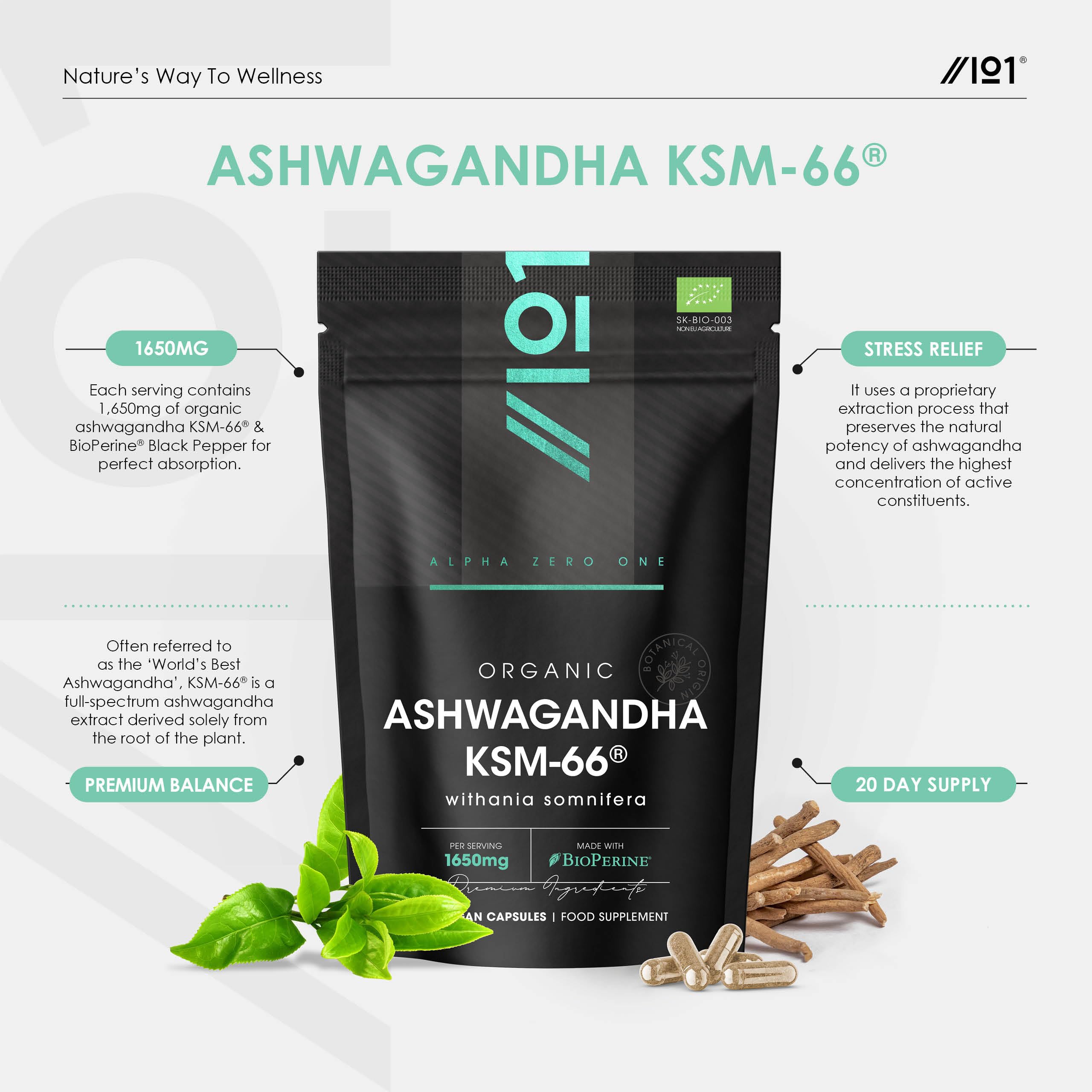 KSM-66® Ashwagandha for enhanced wellness