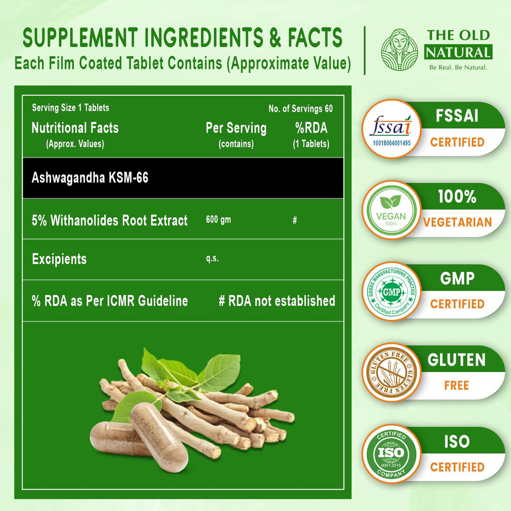 KSM-66 ashwagandha for overall vitality