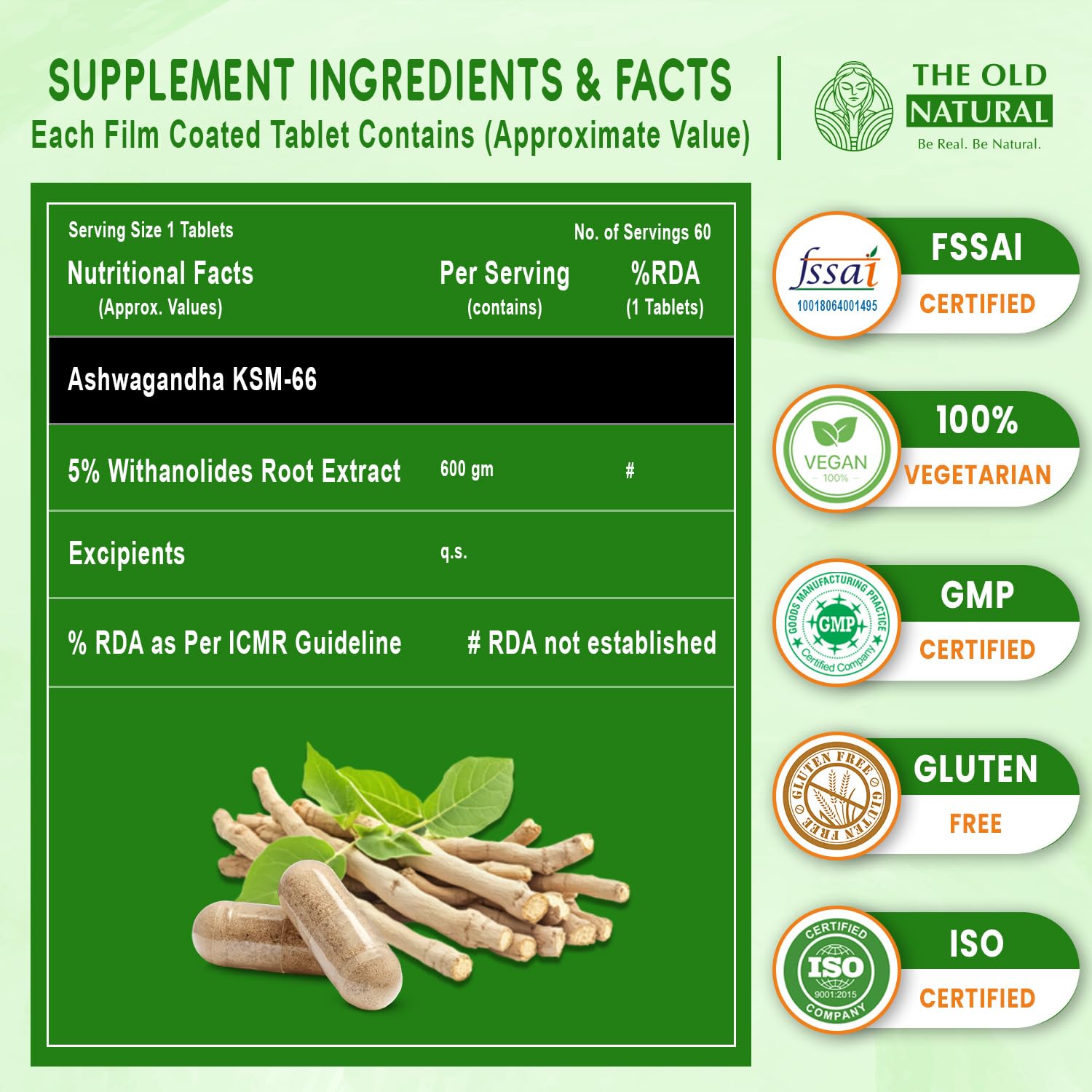 KSM-66 ashwagandha for overall vitality