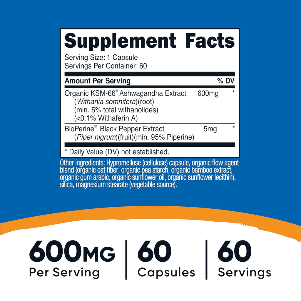 KSM-66 ashwagandha for stress relief