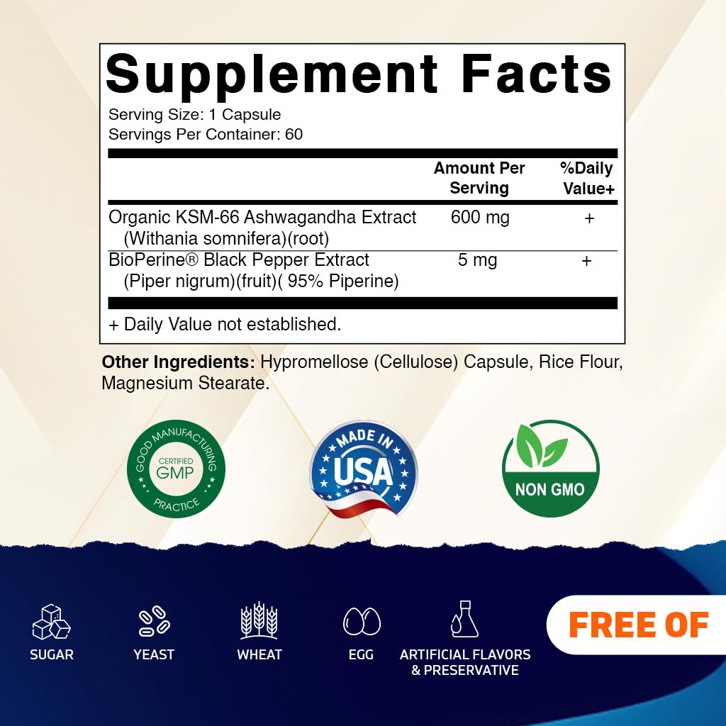 KSM-66 ashwagandha for stress relief