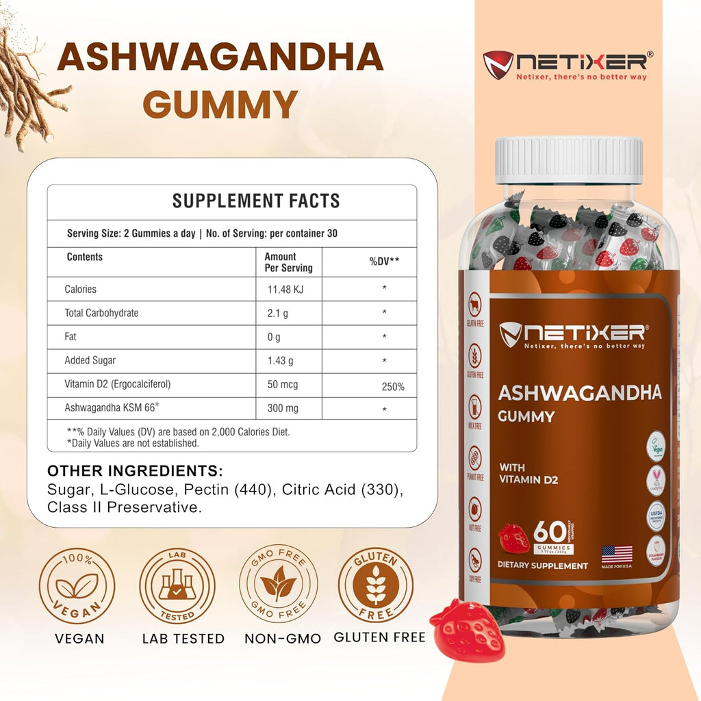 KSM-66 ashwagandha gummies for wellness